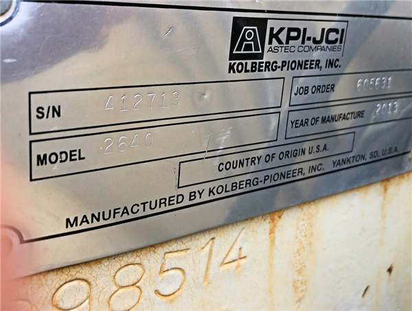 Kpi-jci Model Gt125 Track Mounted, Global Track Jaw Plant