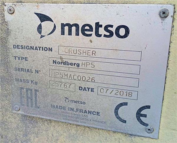 Metso-nordberg Hp5 Cone Crusher